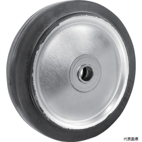 【特長】 ●SISIKU独自のボックススタイル芯金構造の車輪です。（意匠登録No.968313号）。 【用途】 ●各種運搬台車に 【仕様】 ●許容荷重(daN)：245 ●許容荷重(kgf)：250 ●車輪径D(mm)：200 ●車輪幅(m...