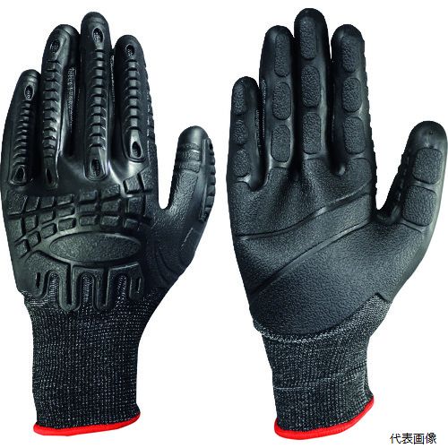【特長】 ●振動を吸収する特殊ゴムTPEを使用し、衝撃を吸収します。 ●TPEはゴムとプラスチックの中間素材で、耐摩耗性に優れ弾力性があり軽量で、ゴムと違いリサイクル可能な素材です。 ●指側面エアー抜き加工で、通気性がアップしています。 ●...