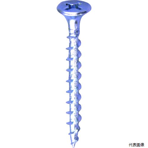 【特長】 ●ねじ山の間隔が長く（粗目）ねじの溝が深い、電動工具を使って作業する最も一般的な木工用ビスです。 【用途】 ●木工用。 【仕様】 ●寸法(mm)d：3.8 ●全長(mm)：32 ●ねじ部長さ(mm)：26 ●タイプ(全ねじ/半ねじ...