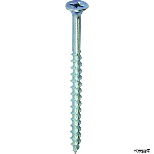 【特長】 ●ねじ山の間隔が長く(粗目)ねじの溝が深い、電動工具を使って作業するもっとも一般的な木工用ビスです。 【用途】 ●木工用。 【仕様】 ●寸法(mm)d：4.2 ●全長(mm)：75 ●ねじ部長さ(mm)：50 ●タイプ(全ねじ/半...