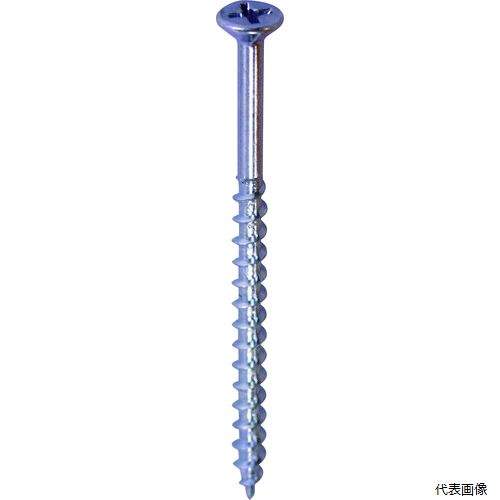 【特長】 ●最も一般的に使われている造作ビスです。 ●頭部下のフレキ加工で木材を切削し、頭浮きを防ぎます。 【用途】 ●木工用。 【仕様】 ●寸法(mm)d：4.5 ●全長(mm)：90 ●ねじ部長さ(mm)：60 ●タイプ(全ねじ/半ねじ...