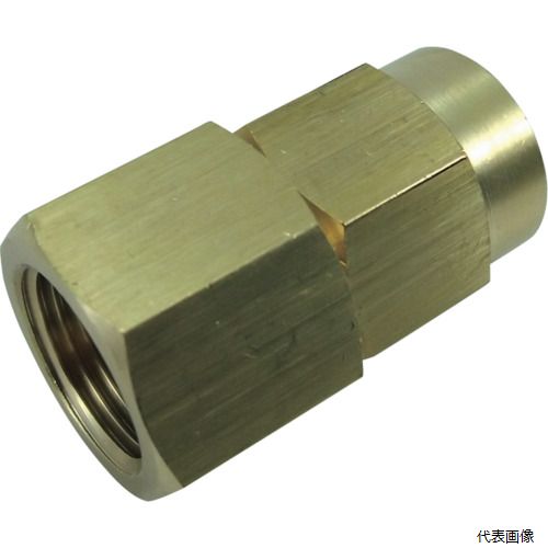 【特長】 ●袋ナットによる締め込み式です。 【仕様】 ●接続口径D：Rc3/8 ●使用流体：空気・水 ●タイプ：ホースソケット ●六角対辺(mm)H1：21 ●六角対辺(mm)H2：19 ●適合チューブ外径×内径(mm)：12×8 ●流体温...
