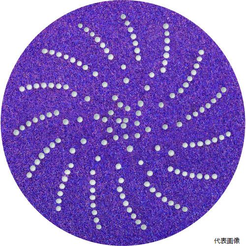 【特長】 ●3M独自の精密成型砥粒を使用しているため目詰まりがおこりにくく、初期の研磨力が持続します。 【用途】 ●塗装面の下地処理、パテ研ぎ、塗装はがしに。 【仕様】 ●粒度(#)：120 ●外径(mm)：127 ●色：紫 ●最高使用回転...
