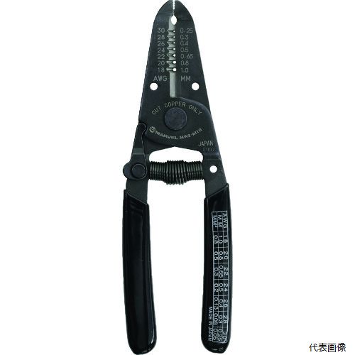 【特長】 ●真円形状で芯線を傷つけず電線被覆をきれいにはく離します。 ●軽量、コンパクトタイプです。 ●安心の日本製です。 【用途】 ●IV線、KV線・VSF線・VA線など各種絶縁電線、コード・ケーブルに対応 【仕様】 ●適合電線(［［MM...