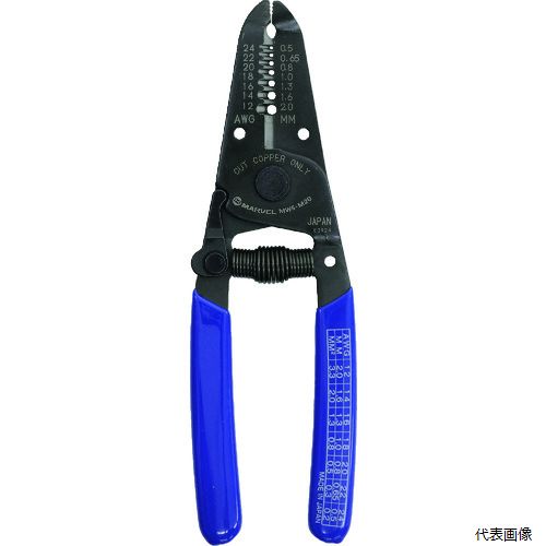 【特長】 ●真円形状で芯線を傷つけず電線被覆をきれいにはく離します。 ●軽量、コンパクトタイプです。 ●安心の日本製です。 【用途】 ●IV線、KV線・VSF線・VA線など各種絶縁電線、コード・ケーブルに対応 【仕様】 ●適合電線(［［MM...