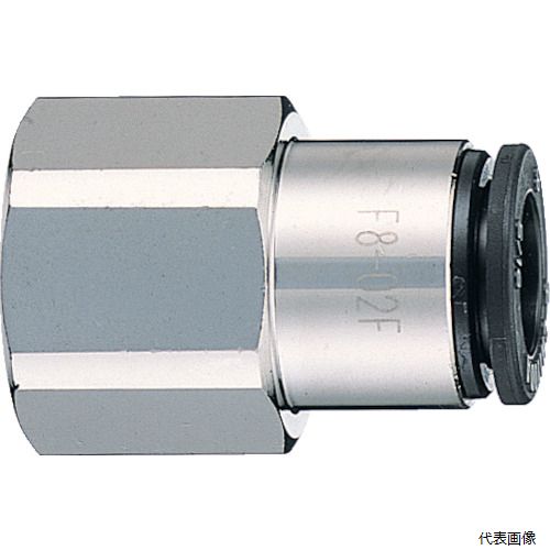 【特長】 ●PBT樹脂を採用し、スパッタ等の延焼事故を防止。 ●空気圧汎用型継手では初の軽量化を実現。 【仕様】 ●適合チューブ外径D(mm)：12 ●接続口径：Rc1/4 ●六角対辺(mm)：21 ●流体温度(℃)：-5〜60℃(空気)、...