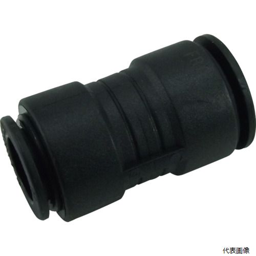 【仕様】 ●流体温度(℃)：-5〜60(空気)、5〜40(水) ●使用流体：空気、水 ●適合チューブ外径D1(mm)：10 ●適合チューブ外径D2(mm)：12 ●使用圧力：1MPa(空気)、0.3MPa(水) 【材質／仕上】 ●本体：難燃...