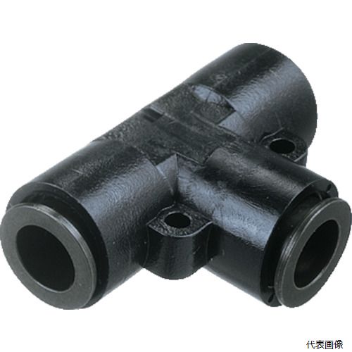 【仕様】 ●適合チューブ外径D(mm)：8×8×8 ●使用流体：空気 ●使用温度範囲(℃)：-5〜60 ●使用圧力：1MPa 【材質／仕上】 ●本体：ポリアセタール（POM） ●シールゴム：ニトリルゴム（NBR） 【入数】 ●1個 他のサイ...
