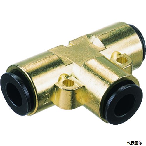 【特長】 ●用具不要のワンタッチ着脱。 ●チューブへの傷がつきにくいロック構造。 【仕様】 ●適合チューブ外径D(mm)：6×6×6 ●流体温度(℃)：-5〜60℃ ●使用流体：空気 ●使用圧力：1MPa ●流体温度(℃)：-5〜60℃ 【...