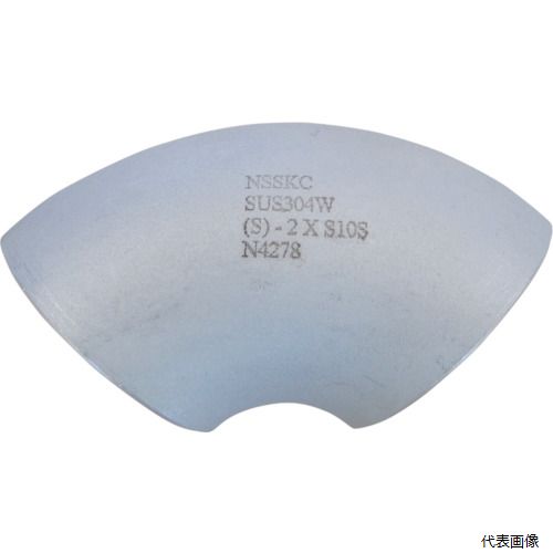 【特長】 ●耐酸性があり、さびにくいステンレス製の配管です。 【用途】 ●石油化学関連。 ●一般ビル建築配管。 【仕様】 ●呼び径A：32 ●呼び径B：11/4 ●外径(mm)：42.7 ●肉厚t(mm)：2.8 ●形状：90°ショートエル...