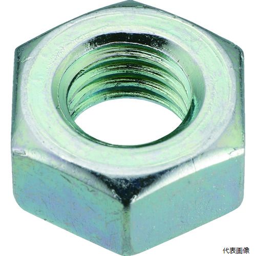 【特長】 ●片面面取りの一般的な六角ナットです。 【仕様】 ●呼び径：5/16×18山 ●二面幅寸法(mm)：14 ●高さ(mm)：6.5 ●強度区分：4T(適合ボルト強度区分：3.6・4.6・4.8) ●ナット種類：1種ナット ●寸法(m...