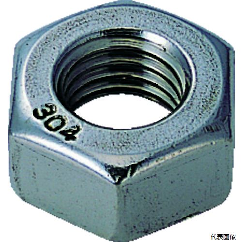 【特長】 ●片面面取りの一般的な六角ナットです。 【仕様】 ●呼び径：M3×0.50 ●二面幅寸法(mm)：5.5 ●高さ(mm)：2.4 ●強度区分：A2-50相当 ●ナット種類：1種ナット ●寸法(mm)B：5.5 ●寸法(mm)C：6...