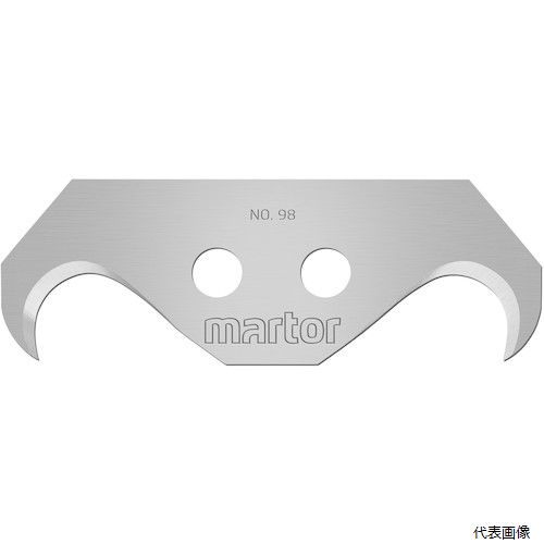 【特長】 ●絨毯などの剥がし作業や、シートなど鋭く切断できます。 【仕様】 ●全長(mm)：54 ●刃厚(mm)：0.63 ●幅(mm)：19 ●適合本体：10130610・10150610 【材質／仕上】 ●合金工具鋼 【入数】 ●1箱/...