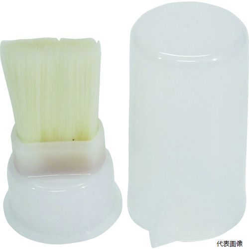 【特長】 ●容器付刷毛用の替え刷毛です。 ●キャップも付いています。 ●刷毛と容器が一体になっているので作業が簡単です。 【用途】 ●塗装、塗付、補修作業、タッチアップ 【仕様】 ●刷毛幅(mm)：25 ●毛丈(mm)：35 ●玉厚(mm)...