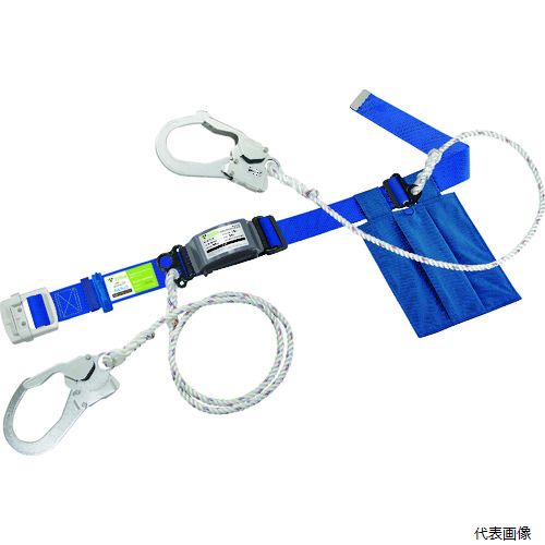 【特長】 ●シンプルなロープ式の軽量胴ベルトです。 ●メインバックル＝アルミ合金 ●フック＝アルミ合金／スチール ●補助ロープ付 ●第一種ショックアブゾーバ付です。 【用途】 ●建設、土木、造船、橋梁、鉱山、工場、プラントなどに。 【仕様】...