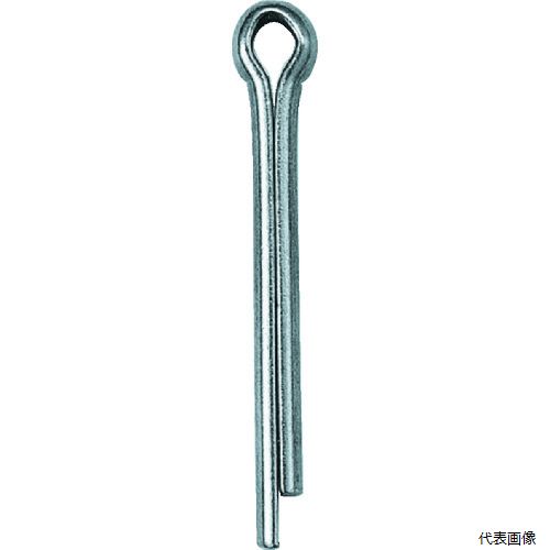 【特長】 ●標準的な割りピンです。 【用途】 ●ボルトやナットの抜け止めに 【仕様】 ●通り穴径(mm)：4.5 ●寸法(mm)L：50 ●パッケージ：ボルトンパック（ブリスターパック） 【材質／仕上】 ●スチール（SWRM8〜17） ●表...