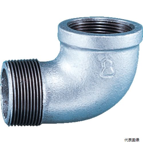 【特長】 ●粘り強く強靭さが特徴な「マレブル」製の継手です。 ●表面処理は環境負荷を軽減した「優めっき」（RoHS対応）を採用しています。 【用途】 ●水・油・蒸気・空気・ガス用。 【仕様】 ●呼び径A：8 ●呼び径B：1/4 ●A(mm)...