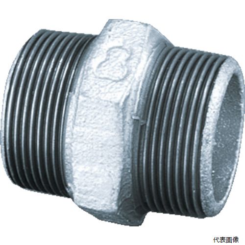 【特長】 ●粘り強く強靭さが特徴な「マレブル」製の継手です。 ●表面処理は環境負荷を軽減した「優めっき」（RoHS対応）を採用しています。 【用途】 ●水・油・蒸気・空気・ガス用。 【仕様】 ●呼び径A：40 ●呼び径B：11/2 ●二面幅...