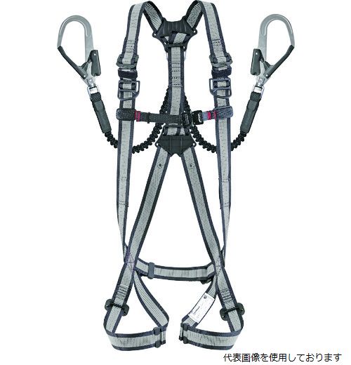 【特長】 ●フルハーネス型用タイプ1です。 ●束縛感の少ないY型構造を採用したエントリーハーネスです。 ●伸縮するので邪魔にならない蛇腹式ランヤードロープです。 ●L2硬質焼入ゲートスチールフックです。 ●より戻し付です。 【用途】 ●新規...