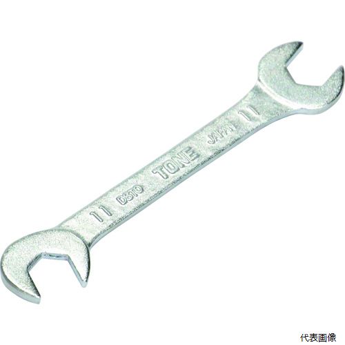 【特長】 ●厚みが薄く、アクセス困難な場所での作業に最適です。 ●両口は同一サイズでオフセット角は15°と75°です。 【仕様】 ●二面幅寸法(mm)：10 ●全長(mm)：100 ●厚さ(mm)：3 【材質／仕上】 ●構造用鋼 【入数】 ...