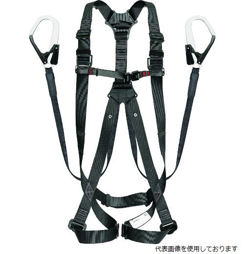 【特長】 ●フルハーネス型用タイプ1です。 ●束縛感の少ないY型構造を採用したエントリーハーネスです。 ●伸縮するので邪魔にならない蛇腹式ランヤードロープです。 ●L2硬質焼入ゲートスチールフックです。 【用途】 ●新規格対応SEGハーネス...