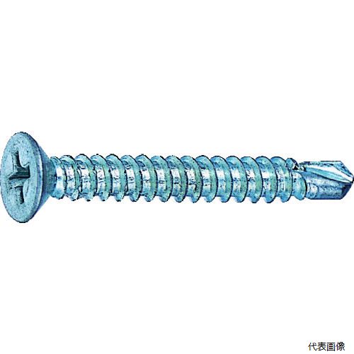 【特長】 ●金物やサッシなどを中心にあらゆる用途に使用できます。 ●座ぐり穴付金物と鉄骨の締結に適しています。 【仕様】 ●最大適合板厚(mm)：2.3 ●適合ドライバー：プラスNo.2 ●呼び寸法(mm)H：2.4 ●呼び寸法(mm)L1...