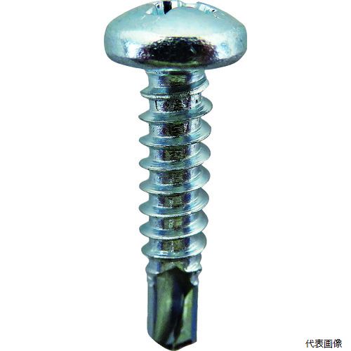 【特長】 ●タッピングのねじ山を持つ、JIS規格のドリルねじです。 ●JIS規格に基づいた設計による安定した品質、抜群の施工性、優れた締結力です。 ●規格に沿って熱処理、硬度管理しているため、高硬度による破断を回避できます。 ●下穴なしでC...