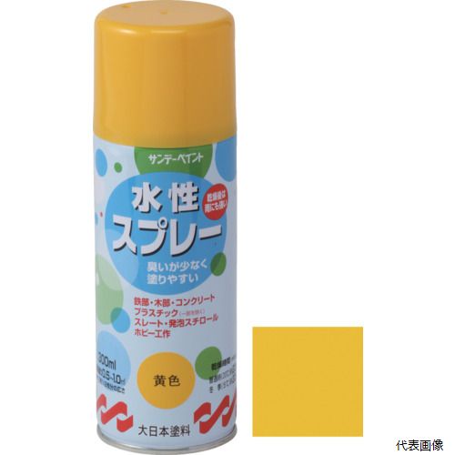 【仕様】 ●色：黄 ●容量(L)：0.3 ●乾燥時間：表面乾燥：20度：約15分、冬期：約25分 ●塗り重ね回数：2 ●塗布面積(［［M2］］)：約0.5〜1.0 【材質／仕上】 ●水溶性アクリル樹脂系塗料 【入数】 ●1本 他のサイズはこ...