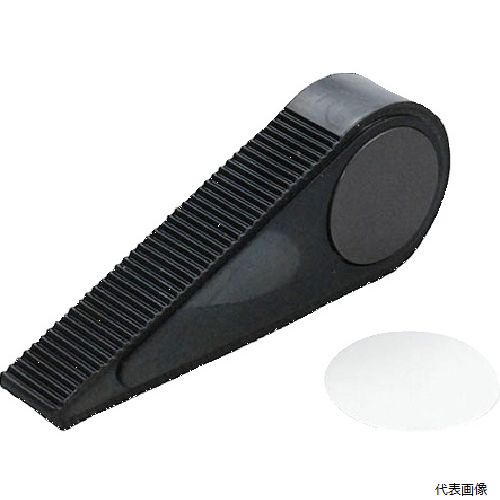 【特長】 ●ドアの解放時に便利なドアストッパーです。 ●使わない時は金属製ドアにつけておくことができます。 ●マグネット付です。 【仕様】 ●全長(mm)：120 ●幅(mm)：20 ●高さ(mm)：45 ●色：黒 ●タイプ：差し込み ●ド...