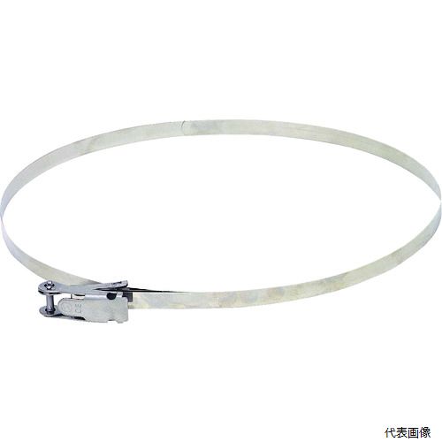 【特長】 ●ラチェット式で簡単・確実に固定できる締付金具付の丈夫なステンレス製バンドです。 【用途】 ●ポール・柱への器具・機器取付板などの取付用。 【仕様】 ●幅(mm)：10 ●長さ(mm)：900 ●厚さ(mm)：0.3 ●適合径：Φ...