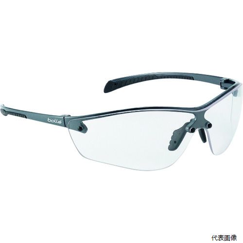 【特長】 ●超軽量で快適な掛け心地です。 ●防曇、耐傷に優れたプラチナコーティングです。 ●ポーチ同梱です。 【用途】 ●飛来物などからの目の保護に。 【仕様】 ●レンズ色：クリア ●テンプル色：ガンメタ ●フレーム色：ガンメタ ●幅(mm...