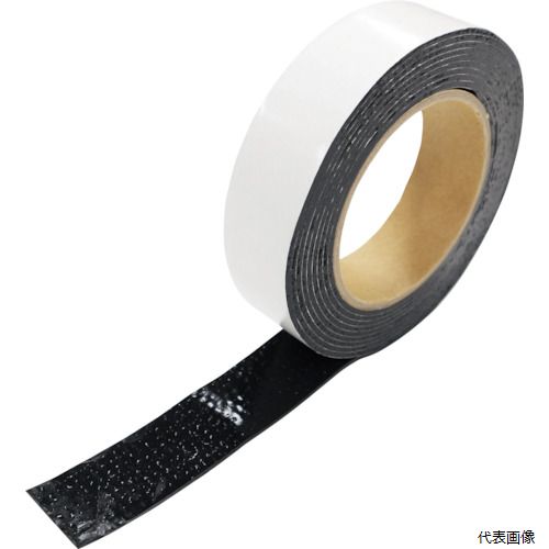 【特長】 ●ポリエチレン基材の両面にブチルゴム系の粘着材を塗布しており、耐久性・耐水性・気密性に優れています。 ●VOC対策品です。 【用途】 ●防振ゴムや人工芝の固定用。 ●コンクリートジョイント部の防水用。 ●色：ブラック ●幅(mm)...