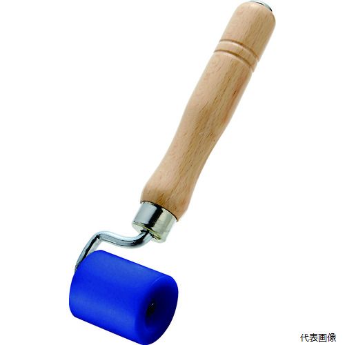 【特長】 ●シリコンのため、塗料が付着しても手で剥がすことが出来ます。 ●ベアリング入なので回転が滑らかです。 【用途】 ●壁紙の押さえに。 【仕様】 ●ローラー径(mm)：35 ●幅(mm)：75 ●柄長さ(mm)：140 ●硬度：80 ...