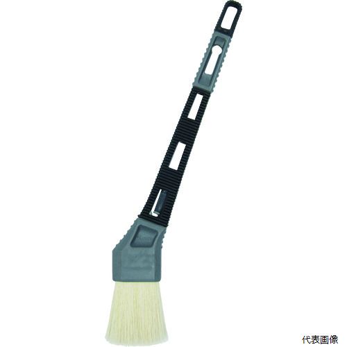 【特長】 ●エラストマー製グリップのため手袋をはめて使用しても滑りにくいです。 ●根元を熱で溶かして束ねているので、塗料の溶剤による抜けがほぼありません。 ●柄の角度が従来のスジカイ刷毛よりも浅くなっているので、シェイクハンドで握っても使い...