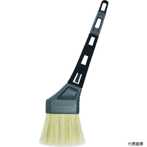 【特長】 ●エラストマー製グリップのため手袋をはめて使用しても滑りにくいです。 ●根元を熱で溶かして束ねているので、塗料の溶剤による抜けがほぼありません。 ●柄の角度が従来のスジカイ刷毛よりも浅くなっているので、シェイクハンドで握っても使い...