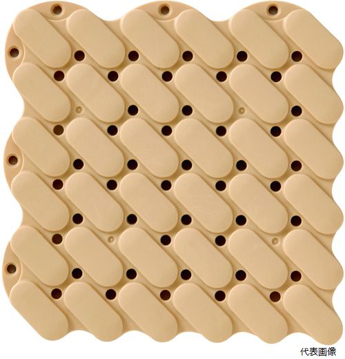 【特長】 ●水はけがよく、広さに合わせて簡単に組み立てができます。 ●素足での使用に適しています。 ●防炎・抗菌商品となっており、湿気が多い場所のマットとして最適な商品です。 ●抗菌製品技術評議会登録商品です。（登録番号JP0122258X...