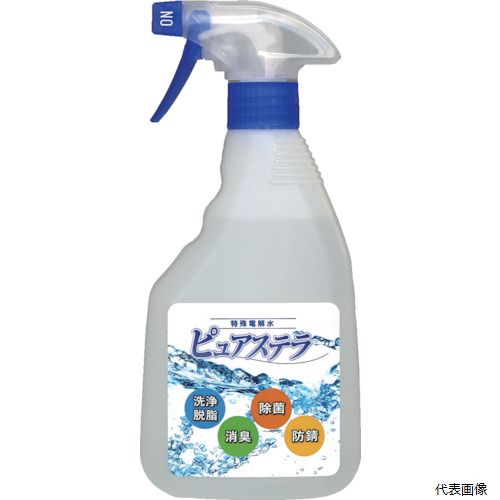 【特長】 ●pH12.7を5倍希釈するためのボトルです。 【用途】 ●希釈用ボトル ●容量(ml)：500 ●容量(L)：0.5 ●希釈倍率(倍)：5 ●適合アルコール製剤：特殊電解水 ●幅(mm)：95 ●奥行(mm)：60 ●高さ(mm...