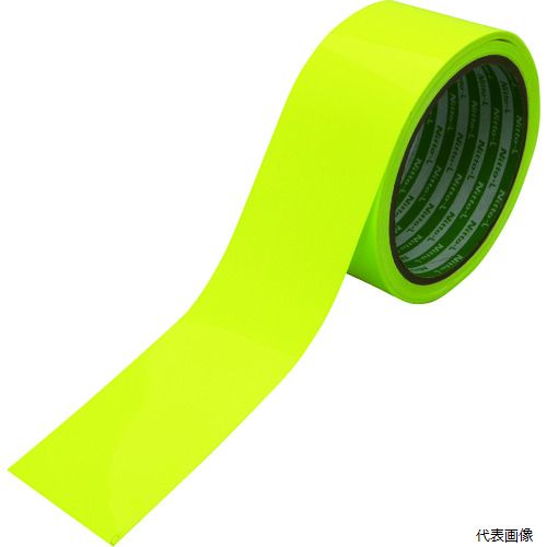 【特長】 ●蛍光と蓄光の二つの機能を有したテープです。 ●明るい場所では鮮やかに、暗闇では発光します。 ●蓄光機能はJCクラスです。 【用途】 ●工場・倉庫などの屋内のあらゆる注意喚起、停電時の誘導に。 ●色：レモンイエロー ●幅(mm)：...