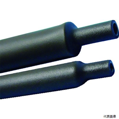 【特長】 ●ポリオレフィン樹脂と熱溶融接着剤の共押出で製造された収縮チューブです。 ●絶縁性を提供し、防滴強化に適しています。 【用途】 ●金属線の水分からの保護や束線などに。 ●船舶用ケーブル、自動制御装置などに。 【仕様】 ●色：黒 ●...