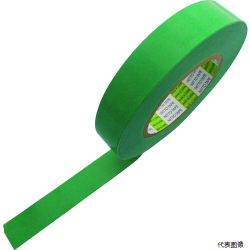 【特長】 ●はく離紙がない、ゴミゼロタイプです。 ●鉛やPVCを使わず、環境に優しいテープです。 ●有機溶剤を含まない粘着剤を使用しています。 【用途】 ●屋内用。 ●工場や病院・倉庫などの区画ラインに。 【仕様】 ●色：グリーン ●幅(m...