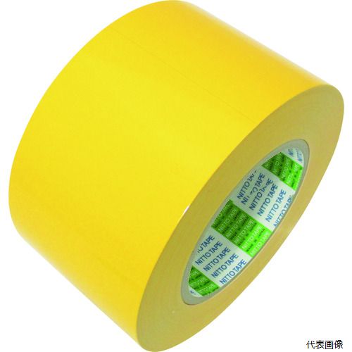 【特長】 ●はく離紙がない、ゴミゼロタイプです。 ●鉛やPVCを使わず、環境に優しいテープです。 ●有機溶剤を含まない粘着剤を使用しています。 【用途】 ●屋内用。 ●工場や病院・倉庫などの区画ラインに。 ●色：黄 ●幅(mm)：100 ●...