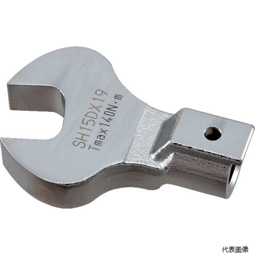 【特長】 ●SH型スパナヘッドはソケットが使えないねじや、配管のフレアナット用に、また狭い場所での作業に最適です。 ●適合トルクレンチ：トルクレンチの品番に「X12D」を含むもの ●厚さ(mm)：11 ●有効長(mm)：53 ●二面幅寸法(...