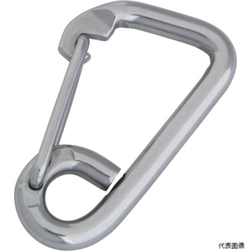 【特長】 ●荷重をかけた際、長辺に負荷がかかるため、フックに負担がかかりにくい構造になっています。 【用途】 ●端末の金具のジョイントに。 【仕様】 ●使用荷重(kN)：1.96 ●D(mm)：12 ●L(mm)：124 ●S(mm)：30...