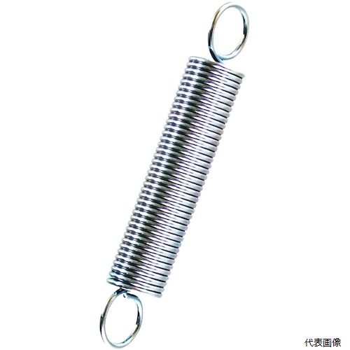 【特長】 ●引張り方向に荷重を受ける用途に用いられるため、両端部がフック形状になっています。 【仕様】 ●線径d(mm)：1.0 ●外径D(mm)：10 ●自由高さL(mm)：60 【材質／仕上】 ●ユニクロメッキ鋼線 【注意】 ●適正な荷...