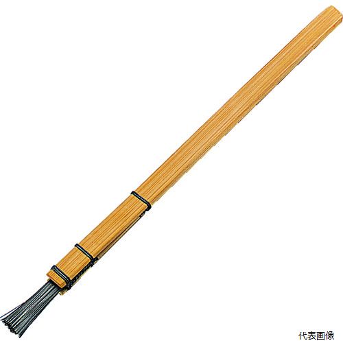 【特長】 ●手に持ちやすい筆型で作業性がアップします。 ●竹柄タイプは弾力性があり折れにくいです。 【用途】 ●長時間の細かい研磨作業に最適。 【仕様】 ●毛先幅(mm)：11 ●毛丈(mm)：25 ●全長(mm)：210 ●毛材：ワイヤ鋼...
