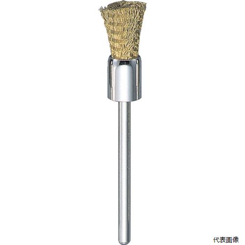 【特長】 ●軸付なので取り付け交換が容易です。 ●コンパクトで高速回転のため操作しやすく、作業性に優れたエンド型ブラシです。 【用途】 ●エンド型なので細かい部分の底面・コーナー溝研磨に最適。 ●使用工具：変速式電動マイクログラインダー。 ...