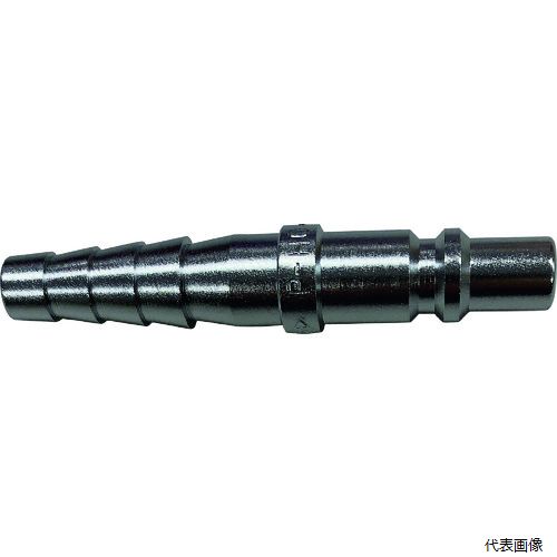 【特長】 ●ボールロック方式です。 ●ミニカプラ(日東工器(株)製)と互換性があります。 【用途】 ●酸素ホース用。 【仕様】 ●品名：酸素用プラグ ●適合流体：酸素 ●接続サイズ：φ8mm ●最高使用圧力(MPa)：0.9 ●用途：ホース...