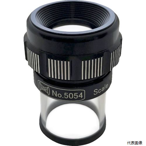 【特長】 ●光学アクロマートレンズを採用しています。 ●0.1mm間隔のスタンダードスケール（S-100）を標準装備しています。 【用途】 ●各種検査物の測定に。 【仕様】 ●倍率(倍)：7 ●レンズ寸法(mm)：φ21 ●測定範囲(mm)...