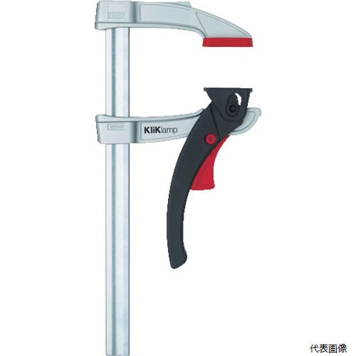 【特長】 ●ジョウがマグネシウムでできているため、非常に軽いです。 ●ハンドル部がラチェット式で締め付けがワンタッチです。 ●木工業、軽工業、DIY用です。 【仕様】 ●全長(mm)：335 ●最大口開き(mm)：250 ●ふところ(mm)...