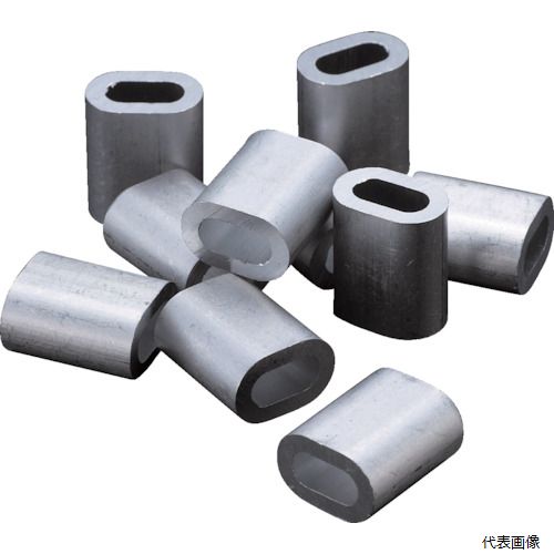 【用途】 ●台付ワイヤの製作。 【仕様】 ●適合ワイヤ径(mm)：2.5 ●専用圧着工具：TBC-600 【材質／仕上】 ●アルミニウム 【注意】 ●提供不可：chemSHERPA、SDS、ミルシート 【入数】 ●1PK/20個 他のサイズ...